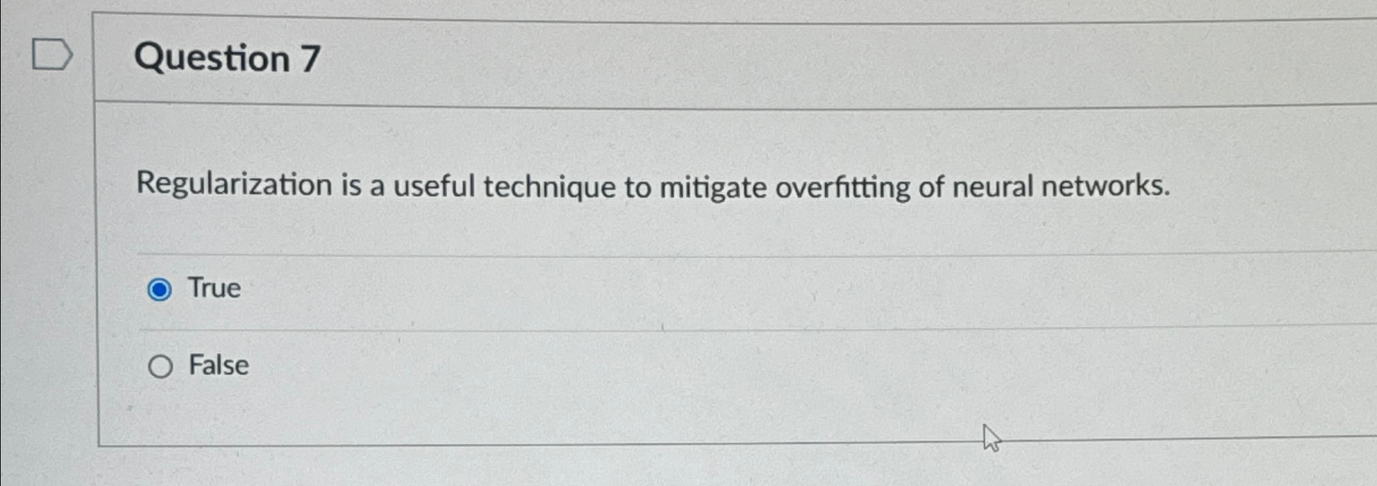 Solved Question 7Regularization is a useful technique to | Chegg.com