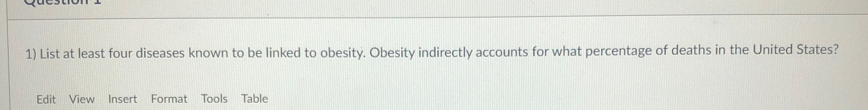 Solved List at least four diseases known to be linked to | Chegg.com