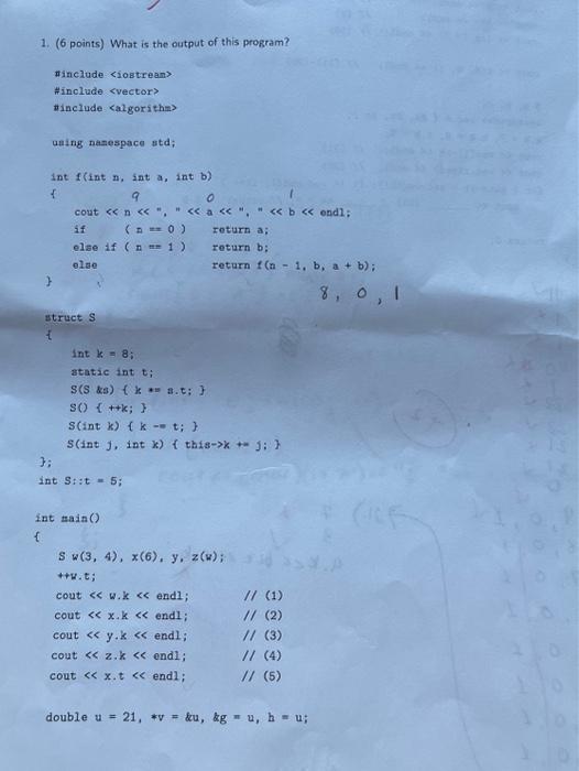 Solved In C++! I recently took a test and got a horrible | Chegg.com
