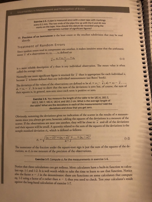 Solved: Everywhere It Says Exercise Such As Exercise 1-11 ... | Chegg.com