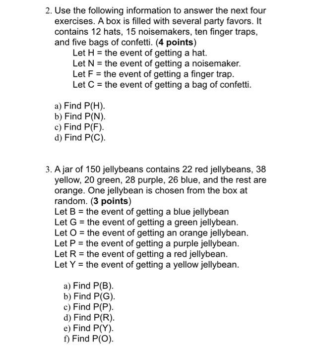 Solved 2. Use the following information to answer the next | Chegg.com