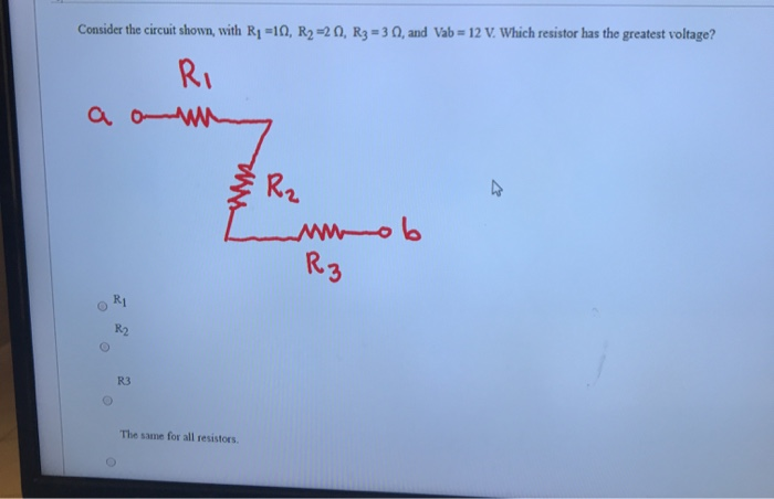 Solved Consider the circuit shown, with Ry=10, R2 =20, R3 = | Chegg.com