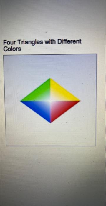 Solved Four Triangles with Different Colors | Chegg.com