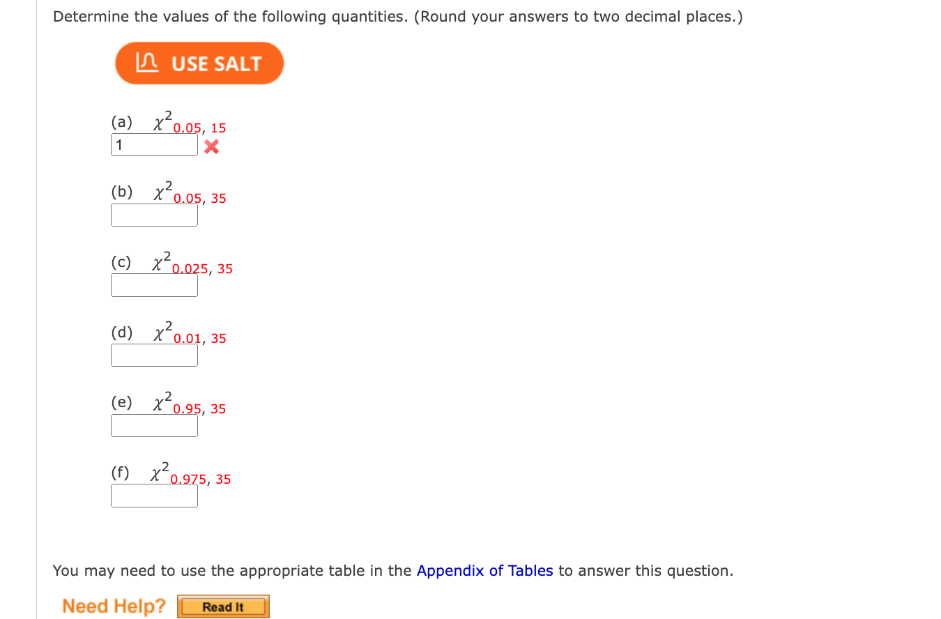 Solved Determine the values of the following quantities. | Chegg.com