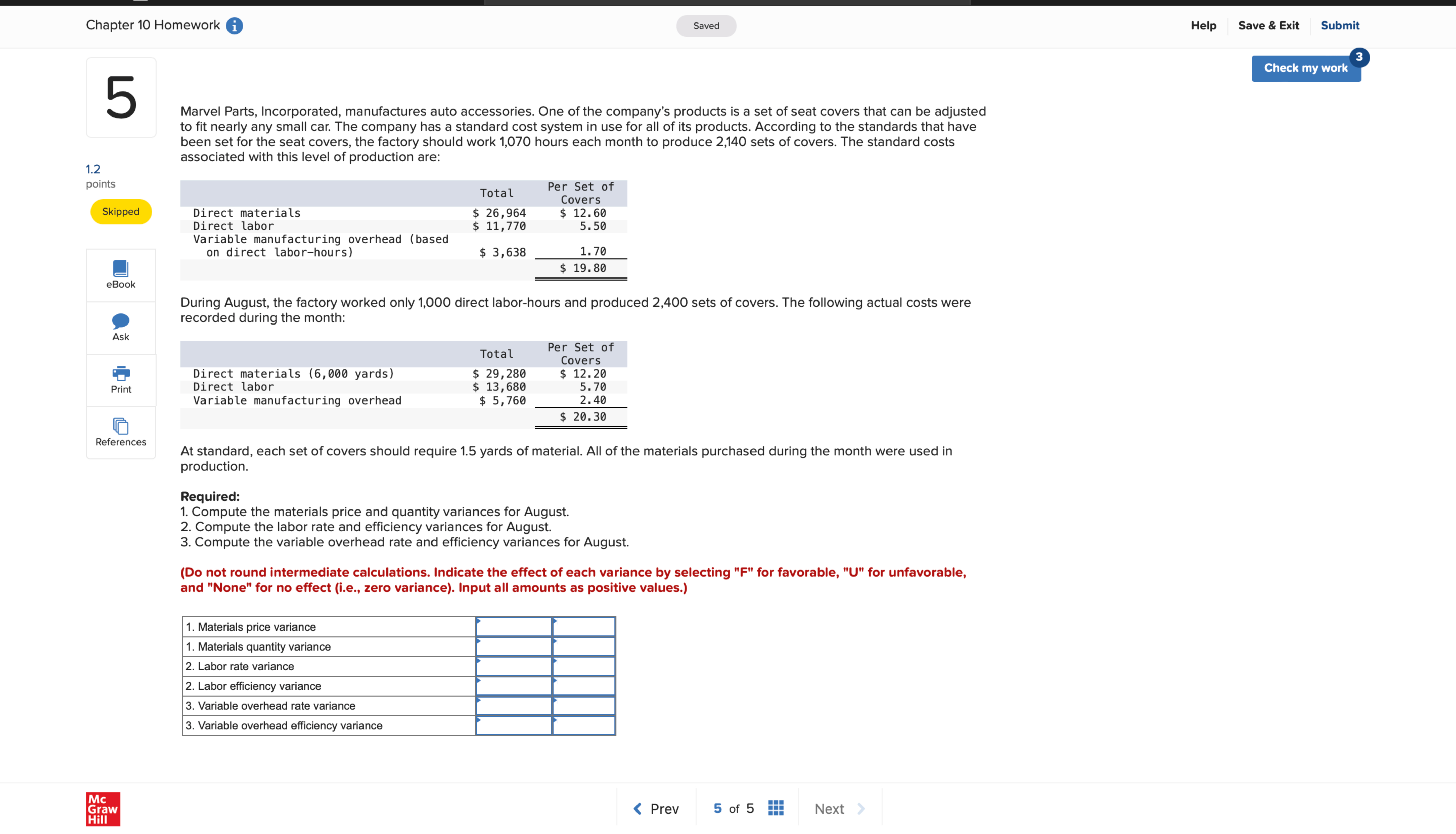 Solved Chapter 10 ﻿HomeworkSavedHelpSave & ExitSubmitCheck | Chegg.com