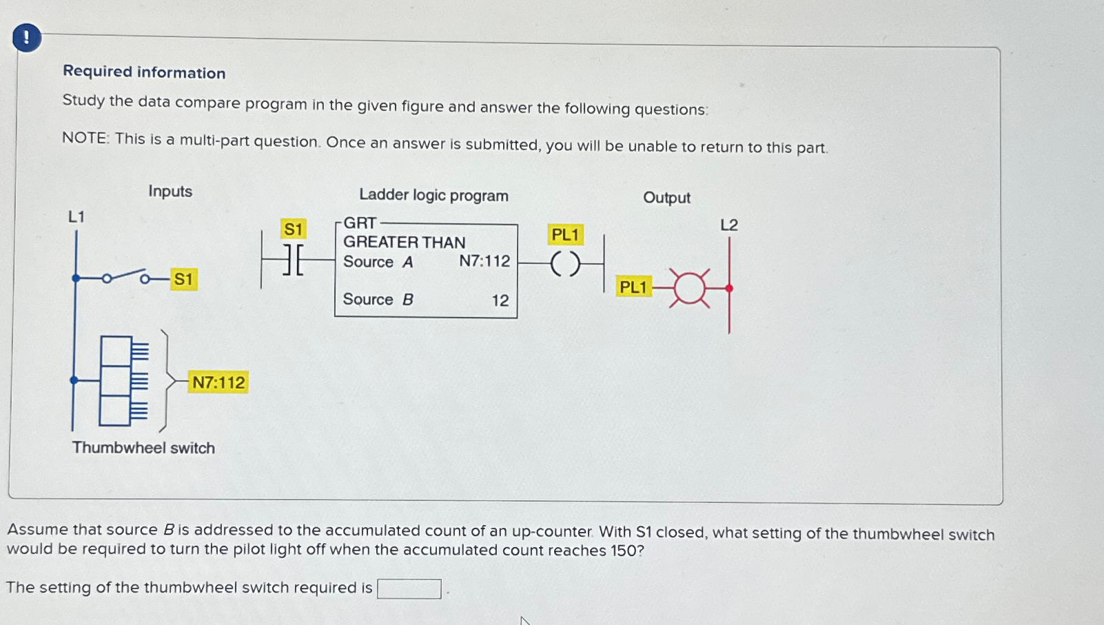 Solved !Required informationStudy the data compare program | Chegg.com