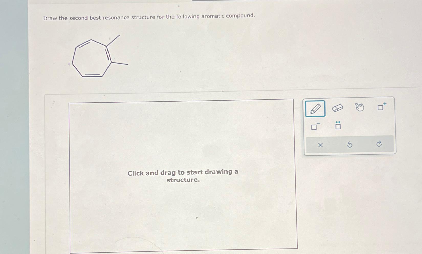 Solved Draw the second best resonance structure for the | Chegg.com