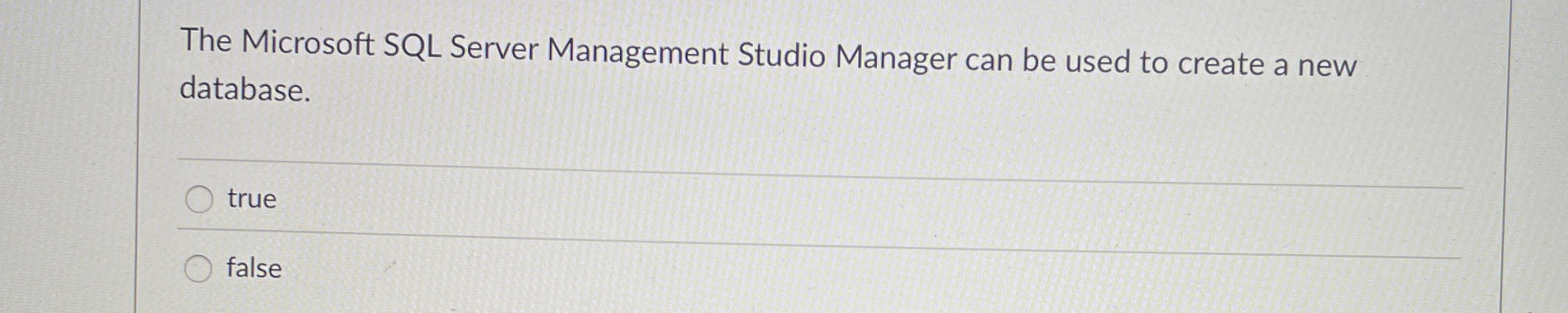 Solved The Microsoft SQL Server Management Studio Manager | Chegg.com