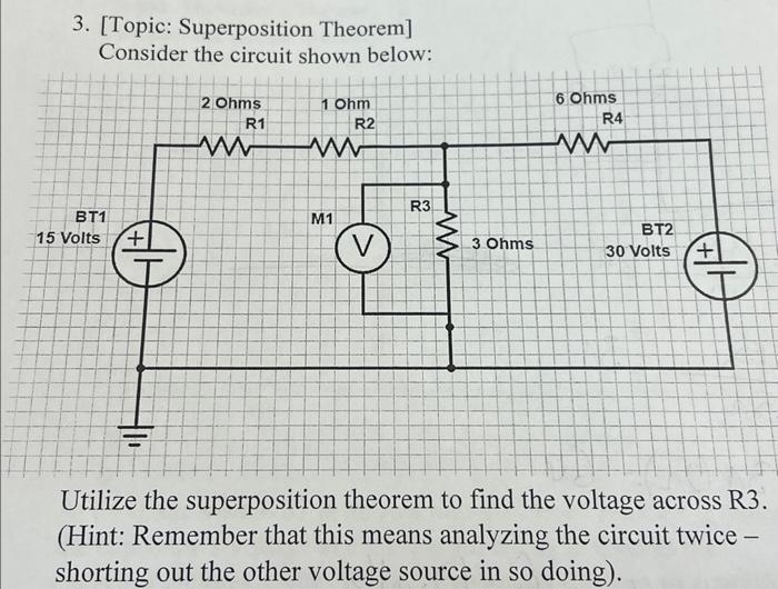 Solved 3 [topic Superposition Theorem] Consider The