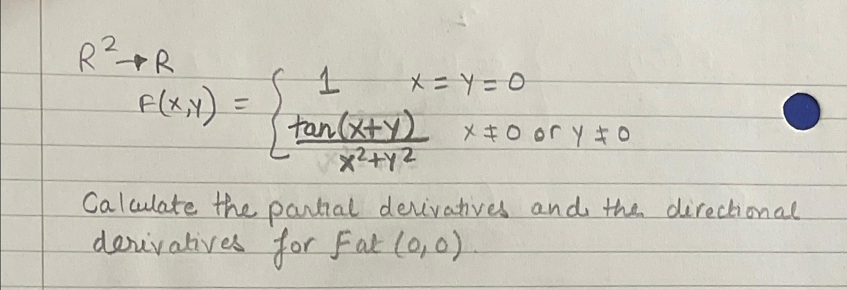 Solved Calculate the partial derivatives and the directional | Chegg.com
