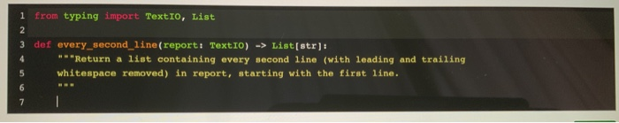 Solved 1 From Typing Import Textio List 3 Def Every Second 