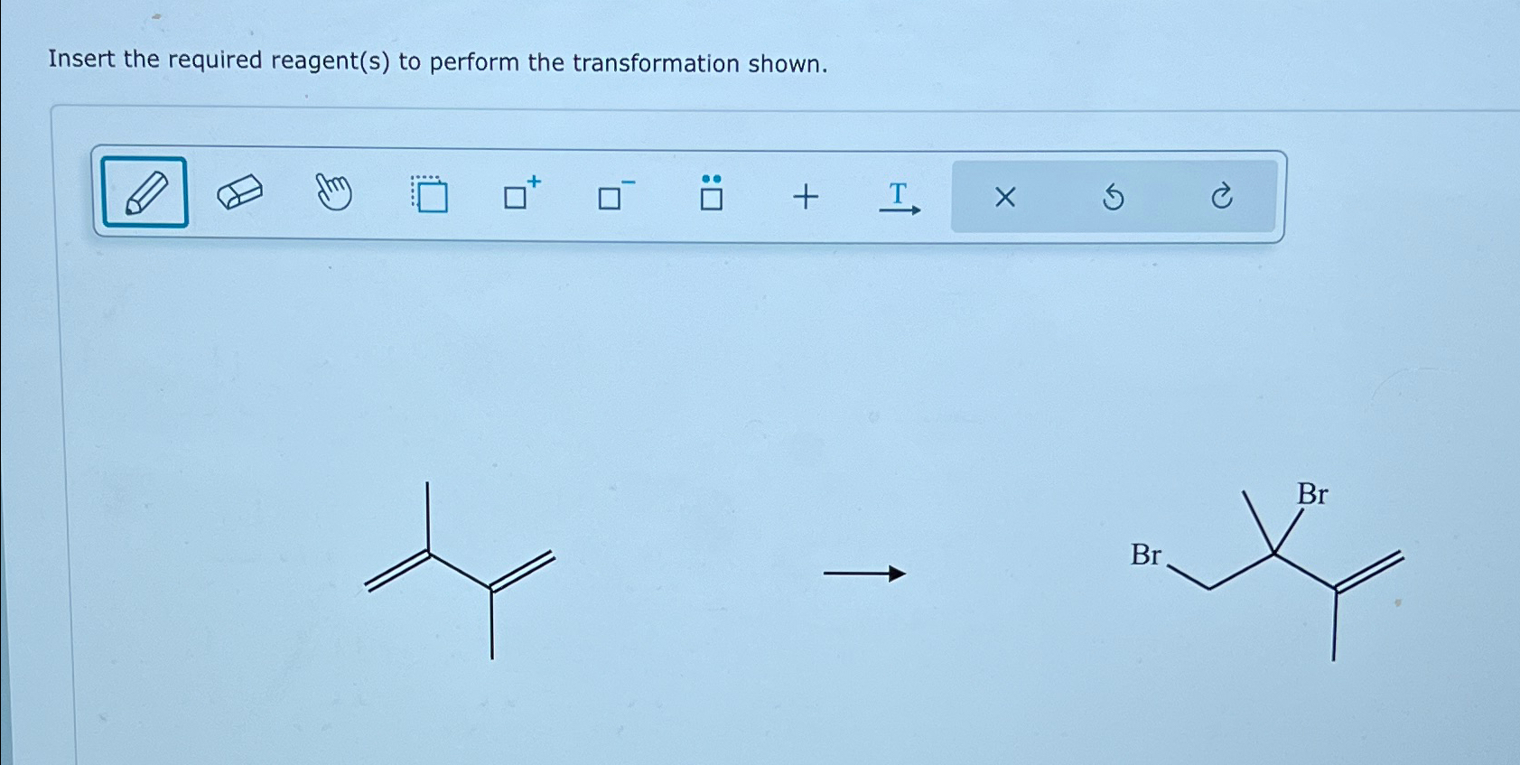 Solved Insert the required reagent(s) ﻿to perform the | Chegg.com