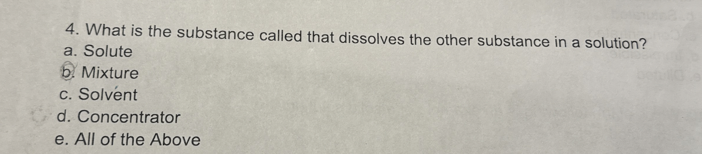 Solved What is the substance called that dissolves the other | Chegg.com