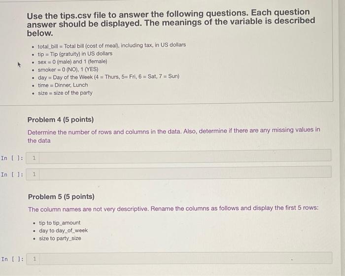 Solved can you show how to do this in Jupyter Notebook IDE | Chegg.com