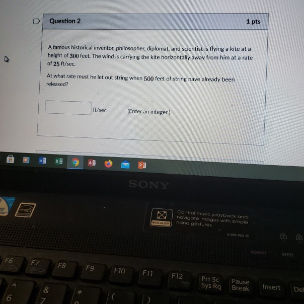Solved D Question 2 1 pts A famous historical inventor, | Chegg.com