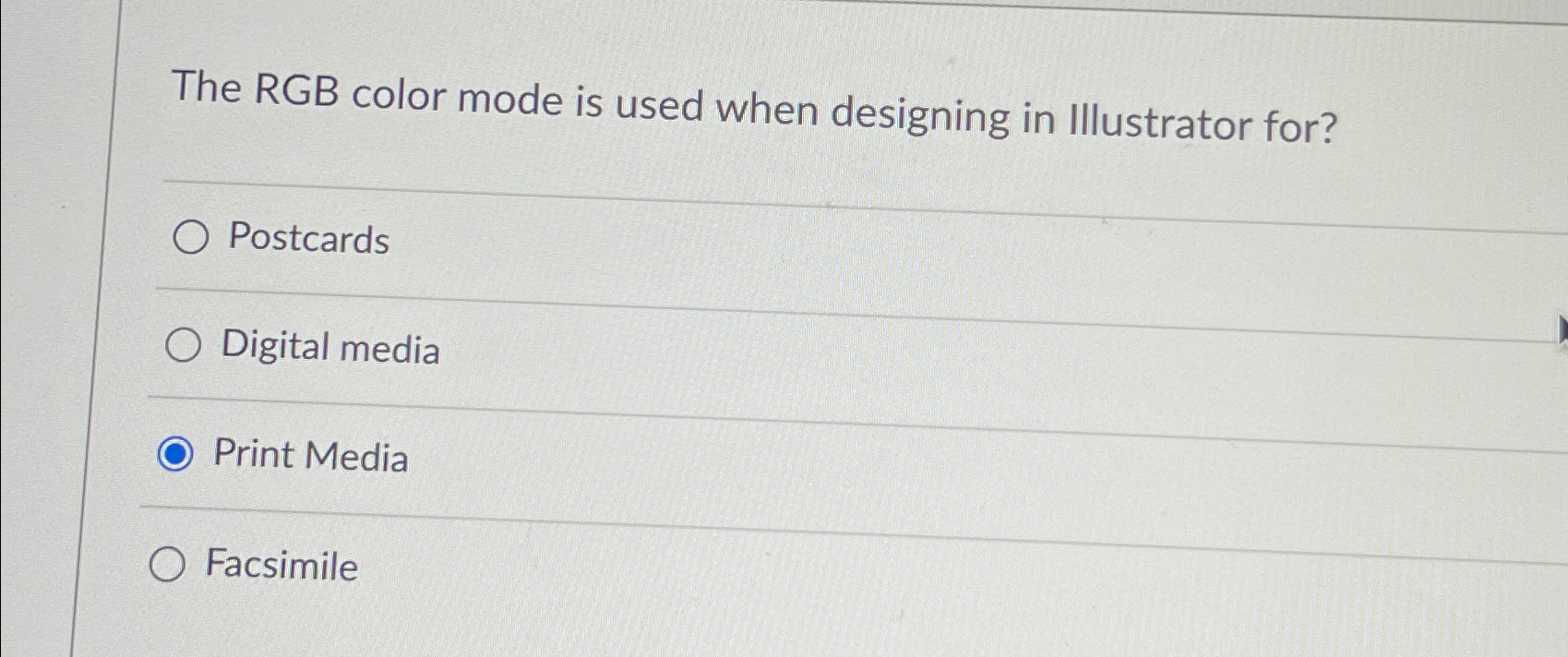Solved The RGB color mode is used when designing in | Chegg.com