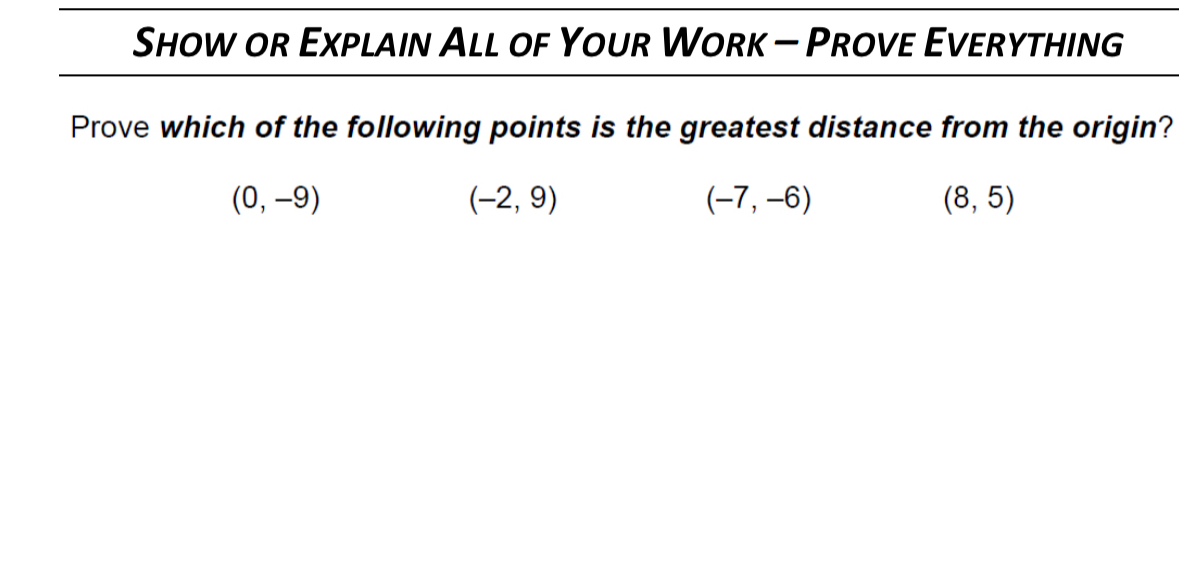Solved Show or Explain All of Your Work - ﻿Prove | Chegg.com