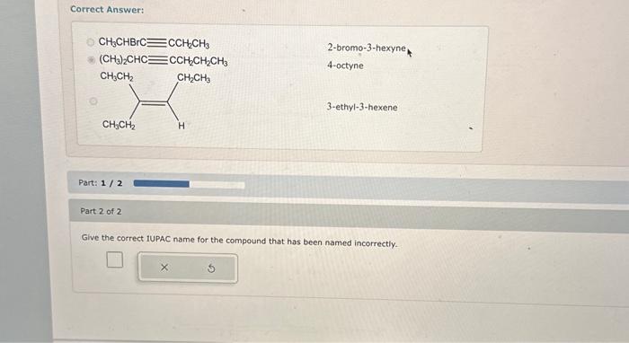 Solved \\( \\mathrm{CH}_{3} \\mathrm{CHBrC} \\equiv | Chegg.com