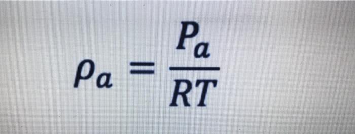 Determine the air stream velocity coming out from the | Chegg.com