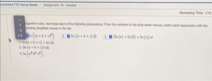 Solved Using logarithm rules, rearrange each of the | Chegg.com