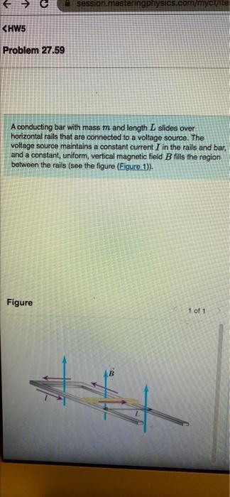 Solved ← → C session.masteringphysics.com/myct/ite | Chegg.com