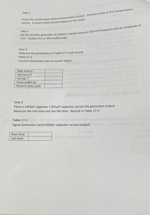 Lab Report Lab 17 Pulse Measurements Name Date | Chegg.com