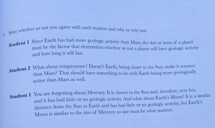 Solved + State whether or not you agree with cach student | Chegg.com