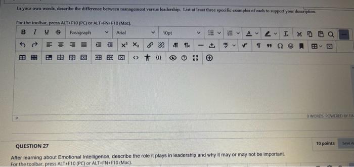 In your owo words, deicribe the difference between | Chegg.com