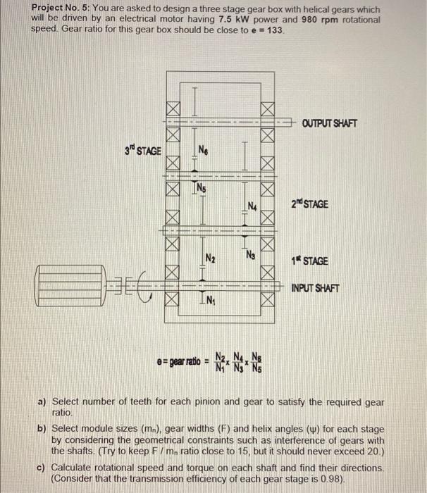Solved Project No. 5: You are asked to design a three stage | Chegg.com