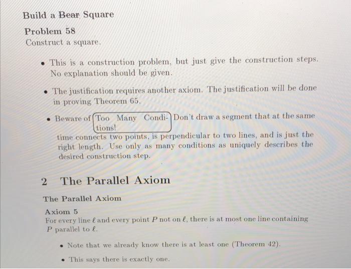 Solved Build a Bear. Square Problem 58 Construct a square. - | Chegg.com