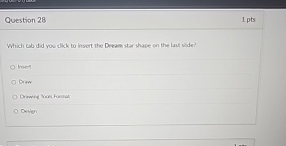 Solved Question 281 ﻿ptsWhich tab did you click to insert | Chegg.com