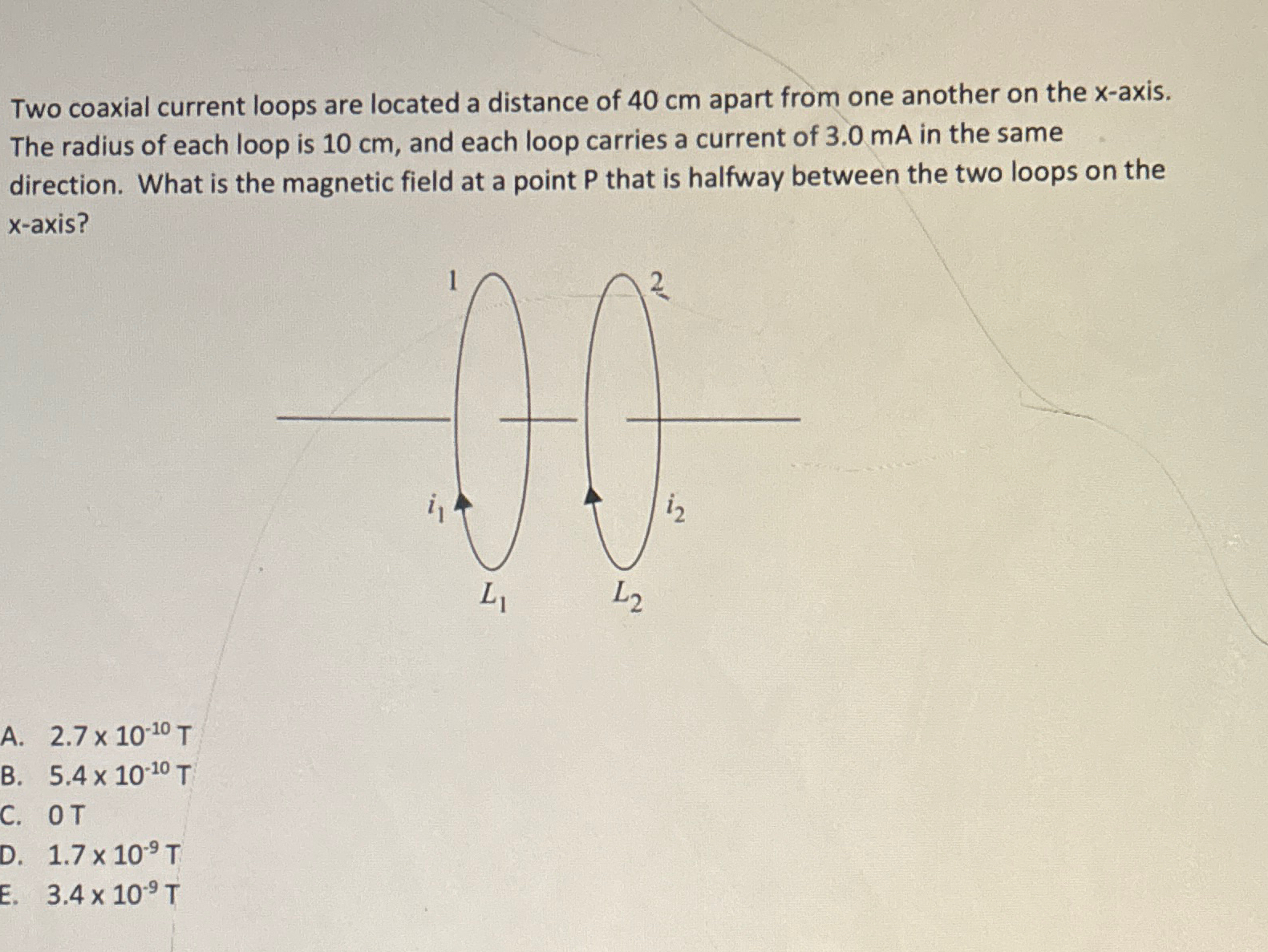 Solved Two coaxial current loops are located a distance of | Chegg.com