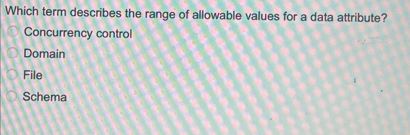 Solved Which term describes the range of allowable values | Chegg.com