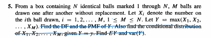 Solved From a box containing N ﻿identical balls marked 1 | Chegg.com