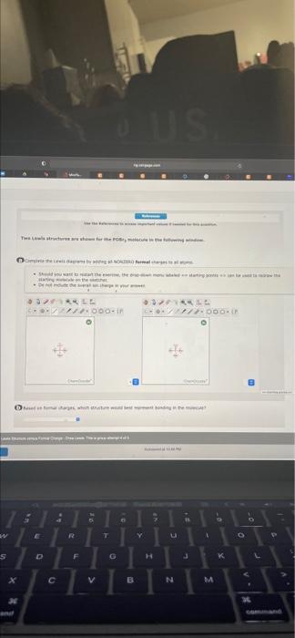 Solved two Lewis structures are shown for POBr3 molecule in | Chegg.com