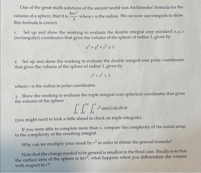 Solved One of the great math solutions of the ancient world | Chegg.com
