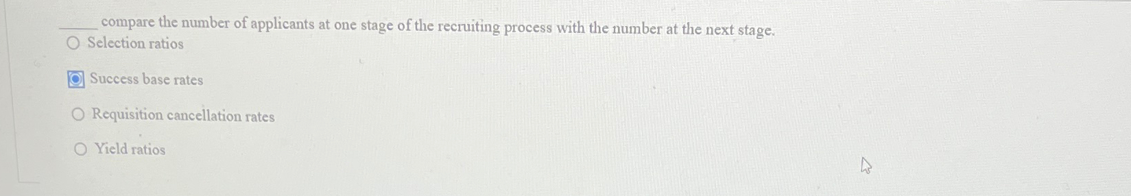 Solved compare the number of applicants at one stage of the | Chegg.com