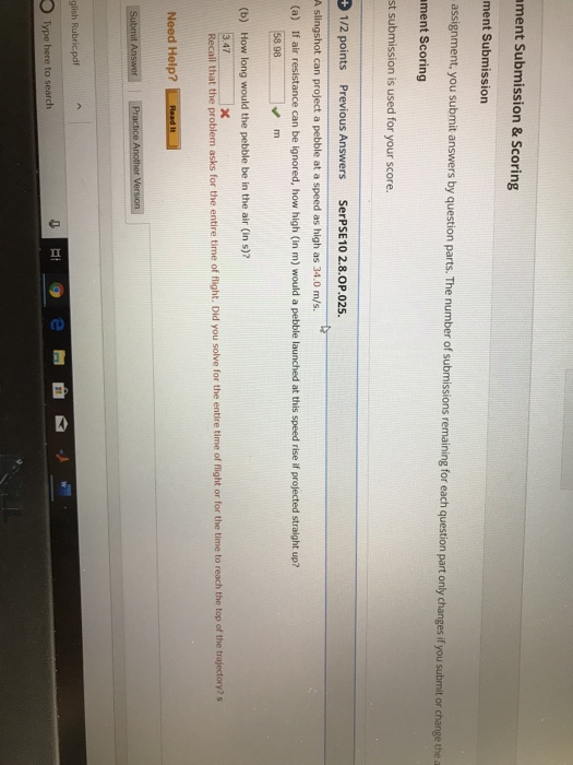 Solved mment Submission & Scoring ment Submission | Chegg.com