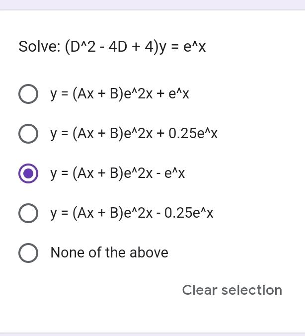 Solved Differential Equation:Solve: | Chegg.com