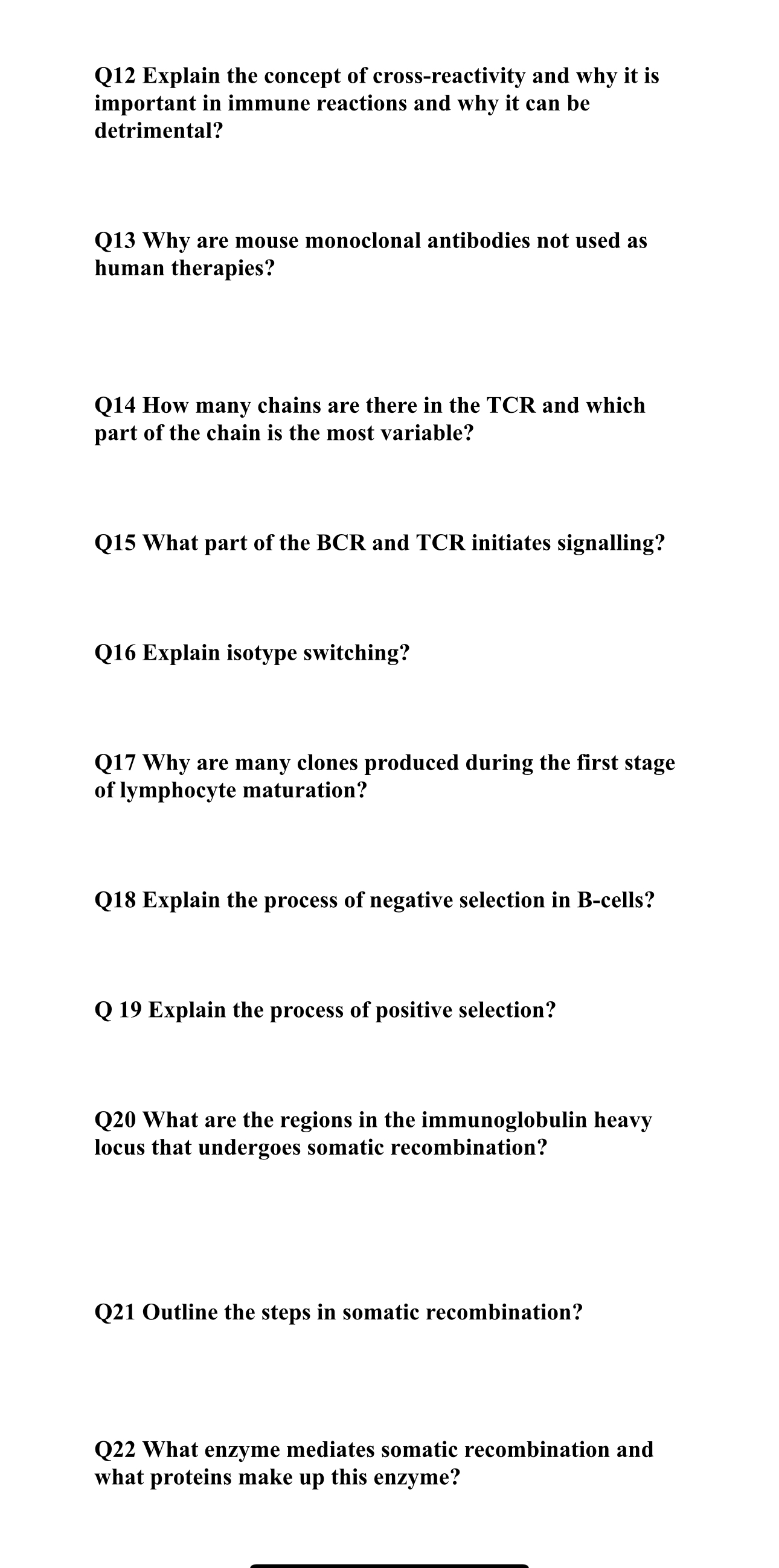 Solved Q12 ﻿Explain the concept of cross-reactivity and why | Chegg.com