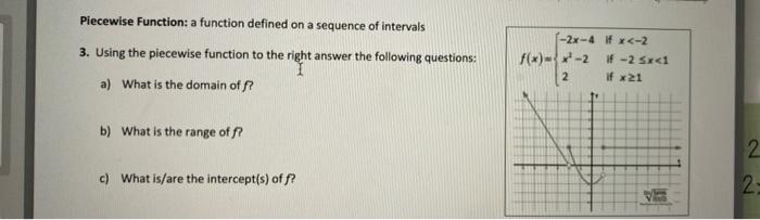 Solved Piecewise Function: a function defined on a sequence | Chegg.com