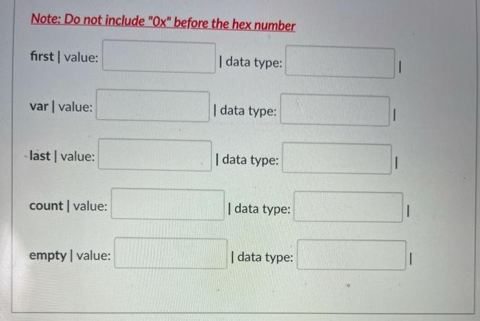 Solved Question 21 10 pts Use the memory layout and symbol | Chegg.com