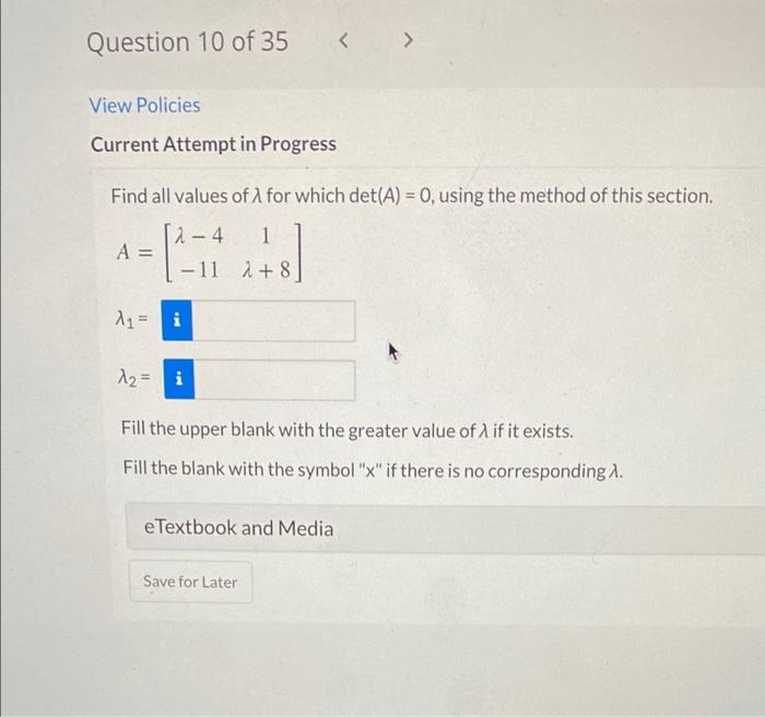 Solved Question 10 of 35 View Policies Current Attempt in | Chegg.com