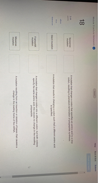 Solved Help Save & Exit Submit Module 3 Lecture Homework 18 | Chegg.com