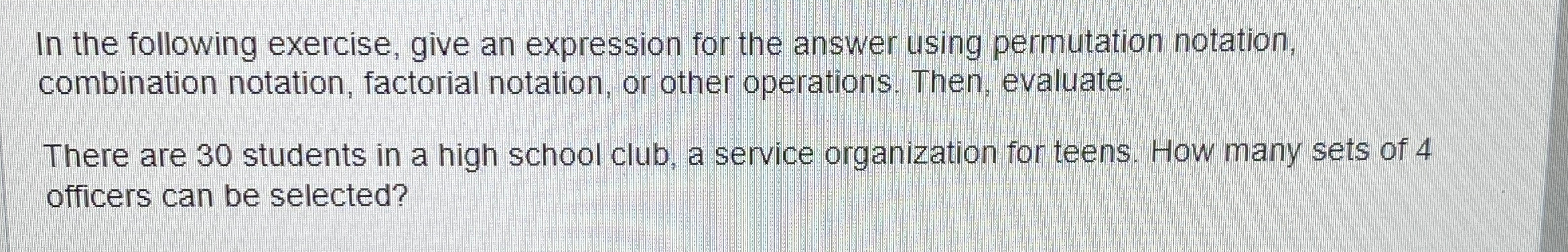 Solved In The Following Exercise Give An Expression For The