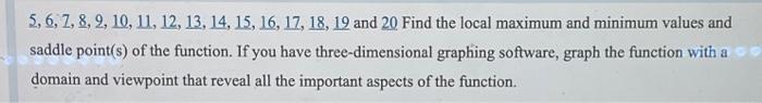 Solved 5, 6, 7, 8, 9, 10, 11, 12, 13, 14, 15, 16, 17, 18, 19 | Chegg.com