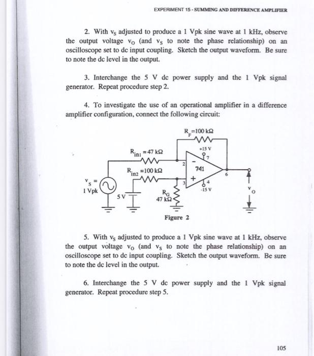 Solved Objective To demonstrate the use of operational | Chegg.com