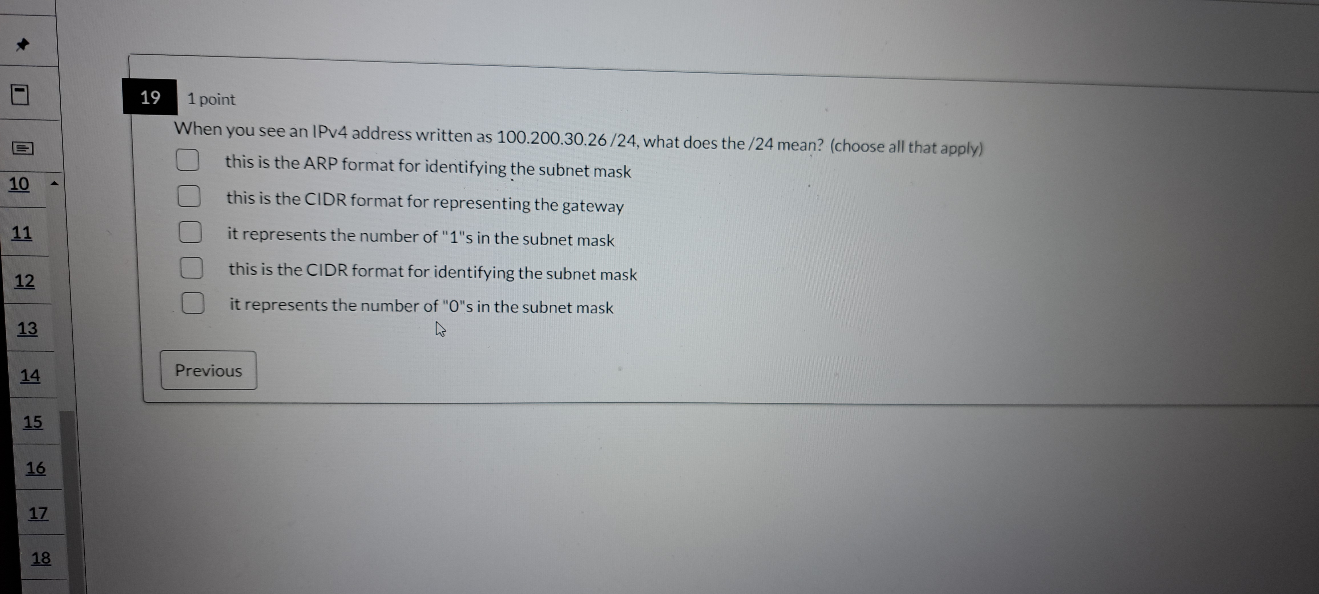 Solved When you see an IPv4 ﻿address written as | Chegg.com