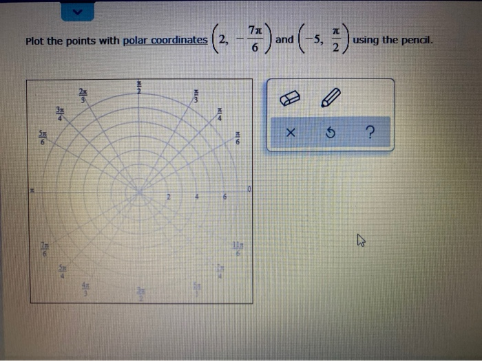 Solved Plot The Points With Polar Coordinates Plot The Chegg