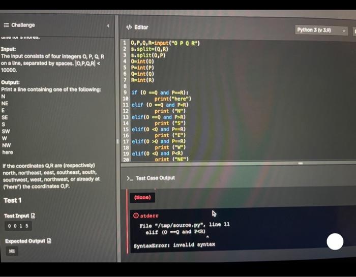 Solved i keep getting syntaxerror in line 9 could someone | Chegg.com